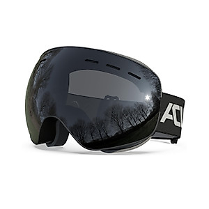 ACURE Ski Goggles, OTG - Over Glasses Snow Snowboard Goggles, Anti Fog, 100% UV400 Protection for Men Women Kids