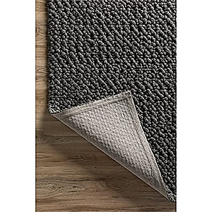 Addison Rugs Boulder Cobblestone Wool Area Rug, 2' x 3', Steel