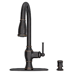 American Standard Marchand Single Control Pull-Down Kitchen Faucet, Oil Finish