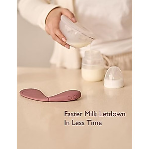 Momcozy Hands-Free Lactation Massager, 2 Pack, Maximum Heat & Vibration Area for Faster Milk Flow, Full Fit Breast Massager for Easier Breastfeeding, Pumping