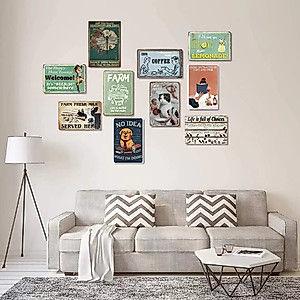 Labrador Dog Metal Sign Wash Your Paws Metal Tin Plaque Art Wall Metal Poster Decoration Bathroom Home Office Bar Garden Garage Cafe Men Cave Gift, 12x16 Inch