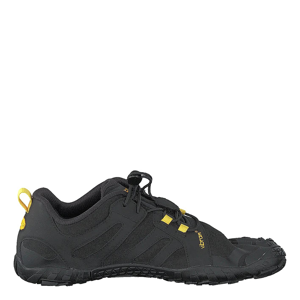 Vibram Women's V 2.0 Trail Running Shoe, Black/Yellow, 41 B EU (41 EU/9.0-9.5 M US B EU US)