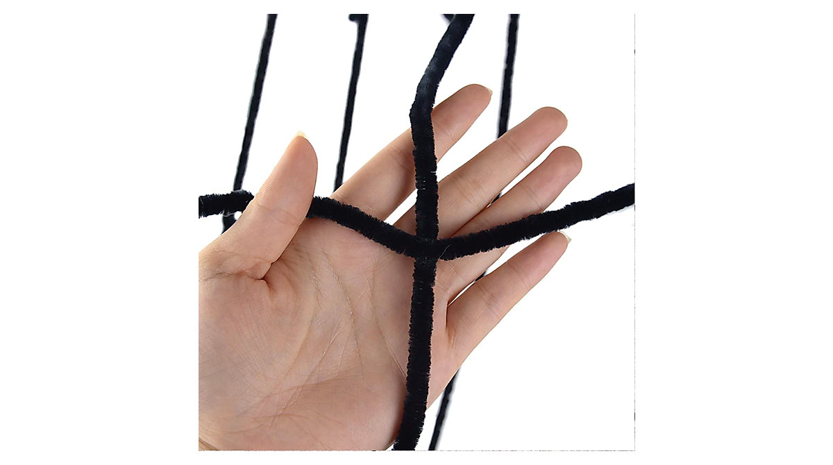 Spooky 4 Feet Black Spider Web Halloween Decoration | Durable & Versatile