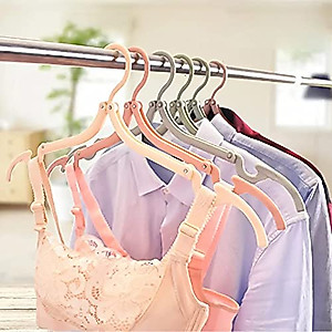 12 Pieces Folding Travel Hangers, Folding Travel Hangers, Folding Hangers Lightweight Travel Accessories Folding Drying Racks for Family Outdoor Travel (4 Colors) (Hanger)