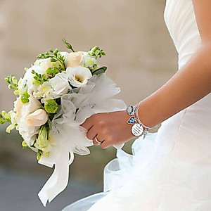 Vonluxy Maid of Honor Gifts from The Bride-Bridesmaid Bracelets Gift Mother of The Bride Gift Wedding Jewelry for Bridesmaids Bride to Be Mother of The Bride Groom Mother in Law Gift for Women