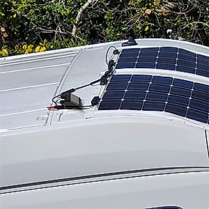 LAOJU Solar Cable Entry Gland Waterproof Cable Entry Housing Mount ABS Double Cable Gland Box Weather Resistant Roof Cable Entry Gland for Solar Panels of RV, Caravans, Marine and Boat