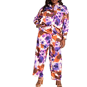 Dreams & Co. Women's Plus Size Long Print Sleepshirt - 3X/4X, Classic Red Winter Snow