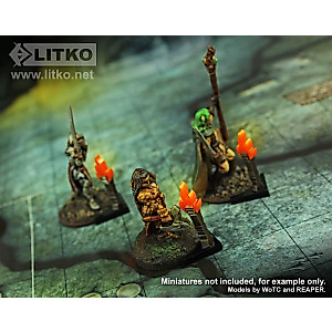 LITKO Torch Markers Compatible with Dungeons & Dragons (3)