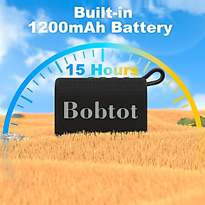 Bobtot Bluetooth Speaker Portable Wireless Speaker - IPX7 Waterproof Shower Speaker with Stereo Sound TWS Bluetooth 5.1 Speaker Portable Speaker for Home Party Beach Outdoor