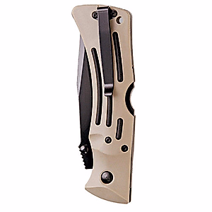 Ka-Bar 2-3053-0 Desert Mule Folder Knife,Large,Tan