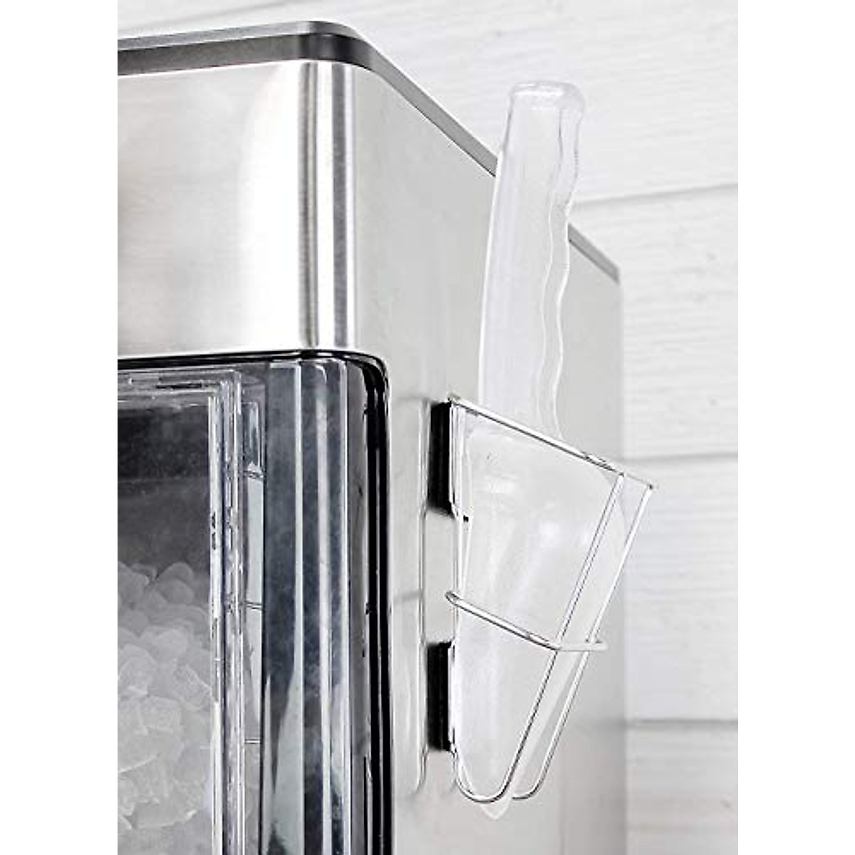 Darware Ice Maker Scoop w/Holder (2-Piece Set); Scooper Accessory for Counter Top Ice Makers and Machines