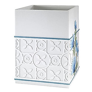 Avanti Linens - Wastebasket, Trash Can, Garden Inspired Home Décor (Garden View Collection)