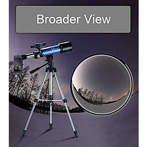 Vanstarry Telescope, 70mm Aperture 400mm AZ Mount Astronomical Refractor Telescopes for Kids Astronomy Beginners, Adjustable Portable Travel Telescopes with Backpack