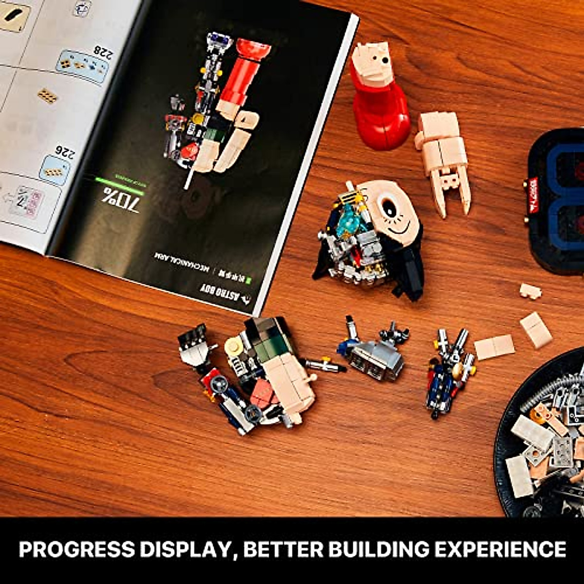 BRICKKK Pantasy Astro Boy Building Kit, Cool Building Sets for Adults, Creative Collectible Build-and-Display Model for Home or Office, Idea Birthday Present for Teens or Surprise Treat (1258Pieces)
