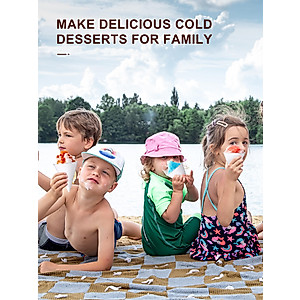 Shaved Ice Machine Snow Cone Machine, Reemix Slushie Machine for Snow Cone, Snowballs, Frozen Cocktails and More, Easy to DIY with Snow Cone Syrup at Home