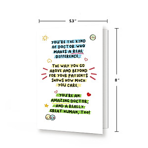 MQMRYeto Thank You Card For Doctor, Doctor Appreciation Card,Thank You Medical Gift Card, Doctor Birthday Card, Doctor Farewell Leaving Retirement Card