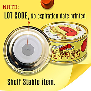 Red Feather Creamery Canned Butter A real butter from new Zealand-100% pure no artificial colors or flavors-Great for Hurricane Preparedness Emergency Survival Earthquake Kit-(24 Cans/Full Case)