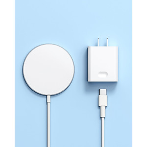 Magnetic Wireless Charger for iPhone 15 14 Wireless Charger with 20W PD USB C Charger, 2 Pack SMOONFACE Compatible with Magsafe Charger for iPhone 15/15Pro/15promax/ 14/14pro/14plus/14promax/AirPods3