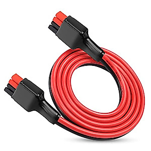 YAODHAOD 45A Battery Adapter Cable 14AWG,Solar Panel Extension Cable Connector Kit for Portable Solar Generator Power Station、Power Inverter and Renogy、Boulder 200 Solar Panels