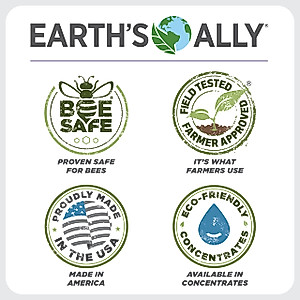 Earth's Ally 3-in-1 Plant Spray | Insecticide, Fungicide & Spider Mite Control, Use on Indoor Houseplants and Outdoor Plants, Gardens & Trees - Insect & Pest Repellent & Antifungal Treatment, 24oz