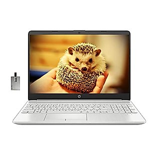 HP 2022 17.3" FHD IPS Laptop, 11th Gen Intel Core i3-1115G4(Beats i5-1035G7), 16GB RAM, 512GB PCIe SSD, Full-Size Keyboard, Intel UHD Graphics, HD Webcam, Windows 11 Pro, Silver, 32GB USB Card
