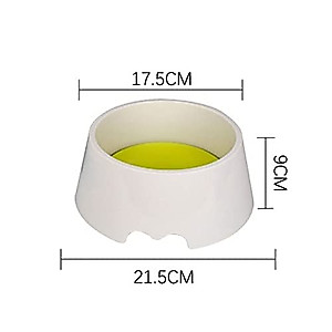 FUUIE Bowls for Food and Water Pet Floating Water Bowl Pet Drinker (Color : Blue)