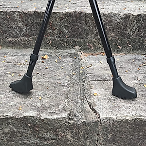 Amzlike Trekking Pole Accessories Set Hiking Pole Rubber Tips (A-Mix) Black