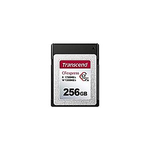 Transcend TS256GCFE820 CFexpress 820 Type B Memory Card for 4K Video Capture
