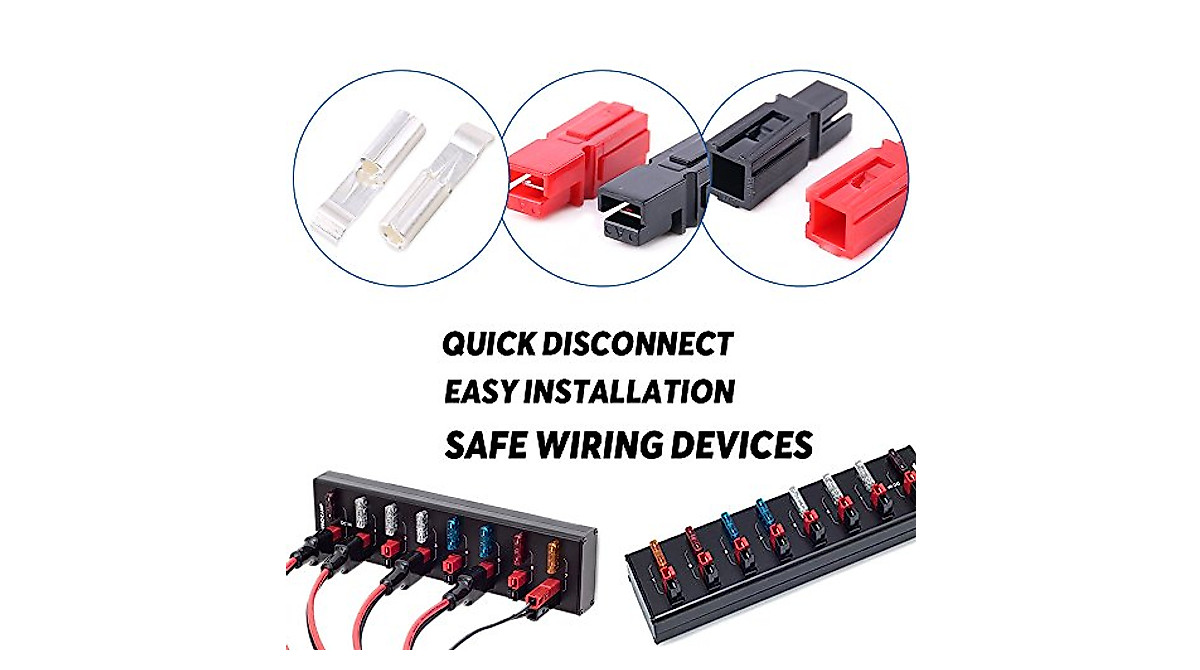 Glarks 20 Pairs Quick Disconnect Power Connectors | Reliable 30A Power ...