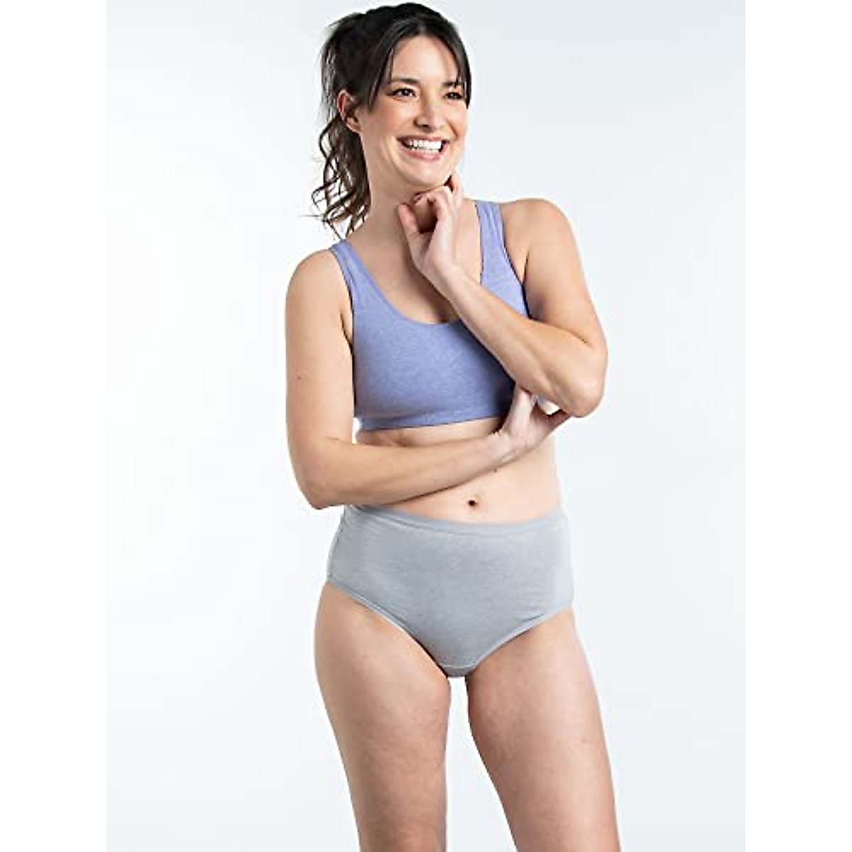 Fruit of the Loom Women's Beyondsoft Underwear, Super Soft Designed with Comfort in Mind, Available in Plus Size, Brief-Cotton Blend-12 Pack-Colors May Vary, 8