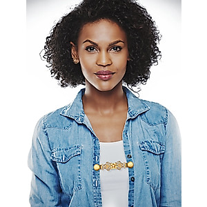 Jetec 3 Pcs Vintage Dress Cinch Clips Shirt Clips Sweater Cardigan Shawl Clips for Women Brooch Clips, 3 Style(Simple Style)