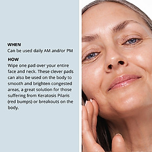 Nip + Fab Glycolic Acid Fix Daily Cleansing Pads for Face with Hyaluronic Acid, Witch Hazel, Exfoliating Resurfacing AHA Facial Cleanser for Exfoliation Even Skin Tone Brighten Skin, 60 Pads