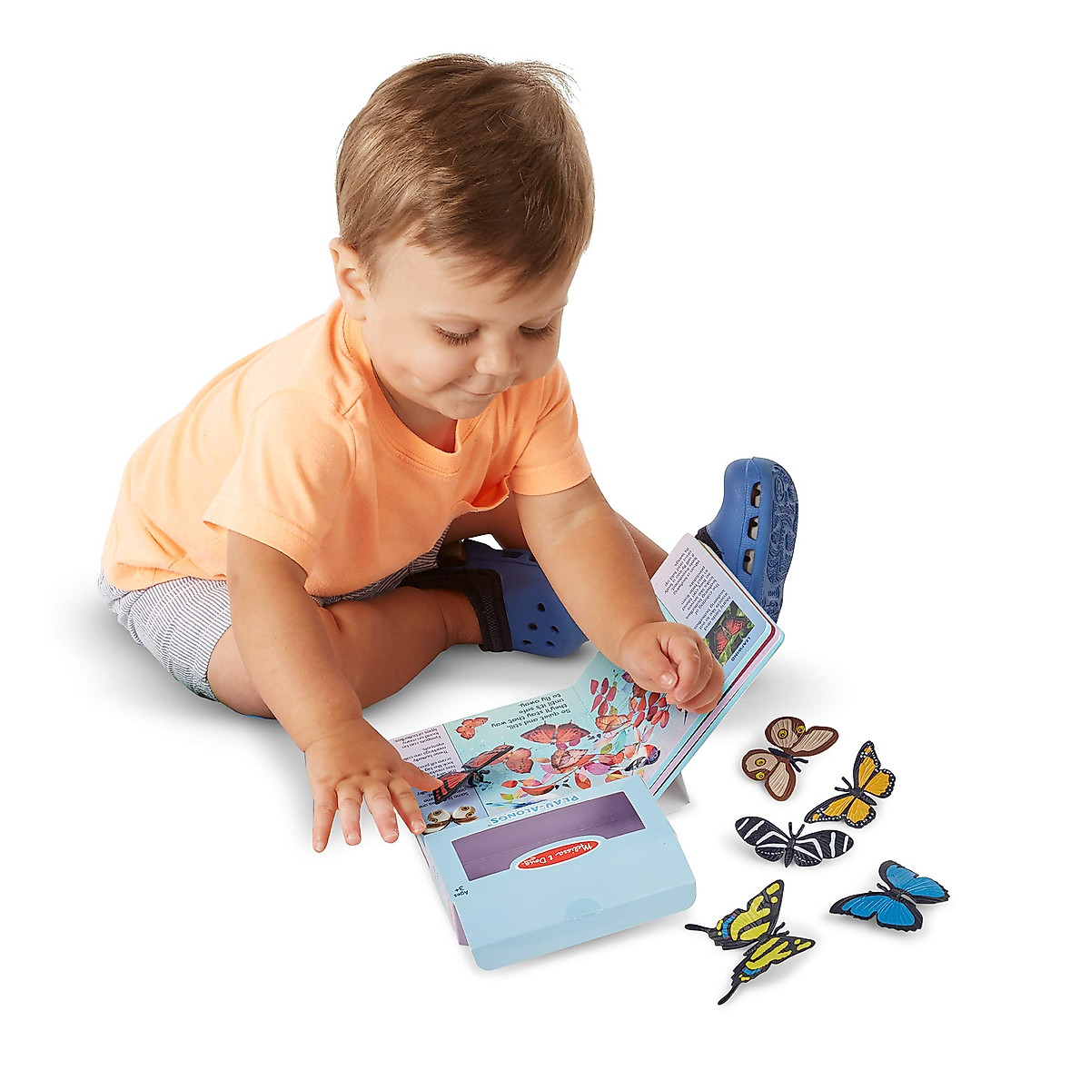 Melissa & Doug Children’s Book - Play-Alongs: Butterflies (10 Pages, 6 Butterfly Toys)