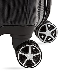 SwissGear 7585 Hardside Expandable Luggage with Spinner Wheels, Black, 3-Piece Set (19/23/27)