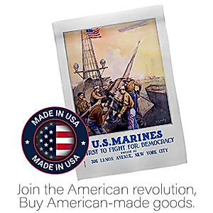 US Brotherhood First to Fight Garden Flag Set Wall Hanger Armed Forces Marine Corps USMC Semper Fi United State American Military Veteran Retire House Banner Small Yard Gift Double-Sided, Made in USA