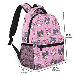 My Me_lody And Ku_romi Backpack College Bookbag Casual Laptop Daypack For School Travel