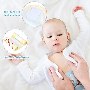 SATINIOR 8 Pcs Baby Belly Button Band Cartoon Baby Umbilical Cord Belly Band Infant Protector Soft Newborn Navel Belt for Babies 0-12 Months, 2 Styles