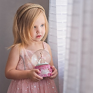 Dreamwizor Snow Globe for Birthday, Ballet Recital Gift, Made with Real Glass, Collectible Ballet Dancer Snowglobe for Adult, Musical Snow Globe Gift for Wife, Women and Girls, Tuned Swan Lake