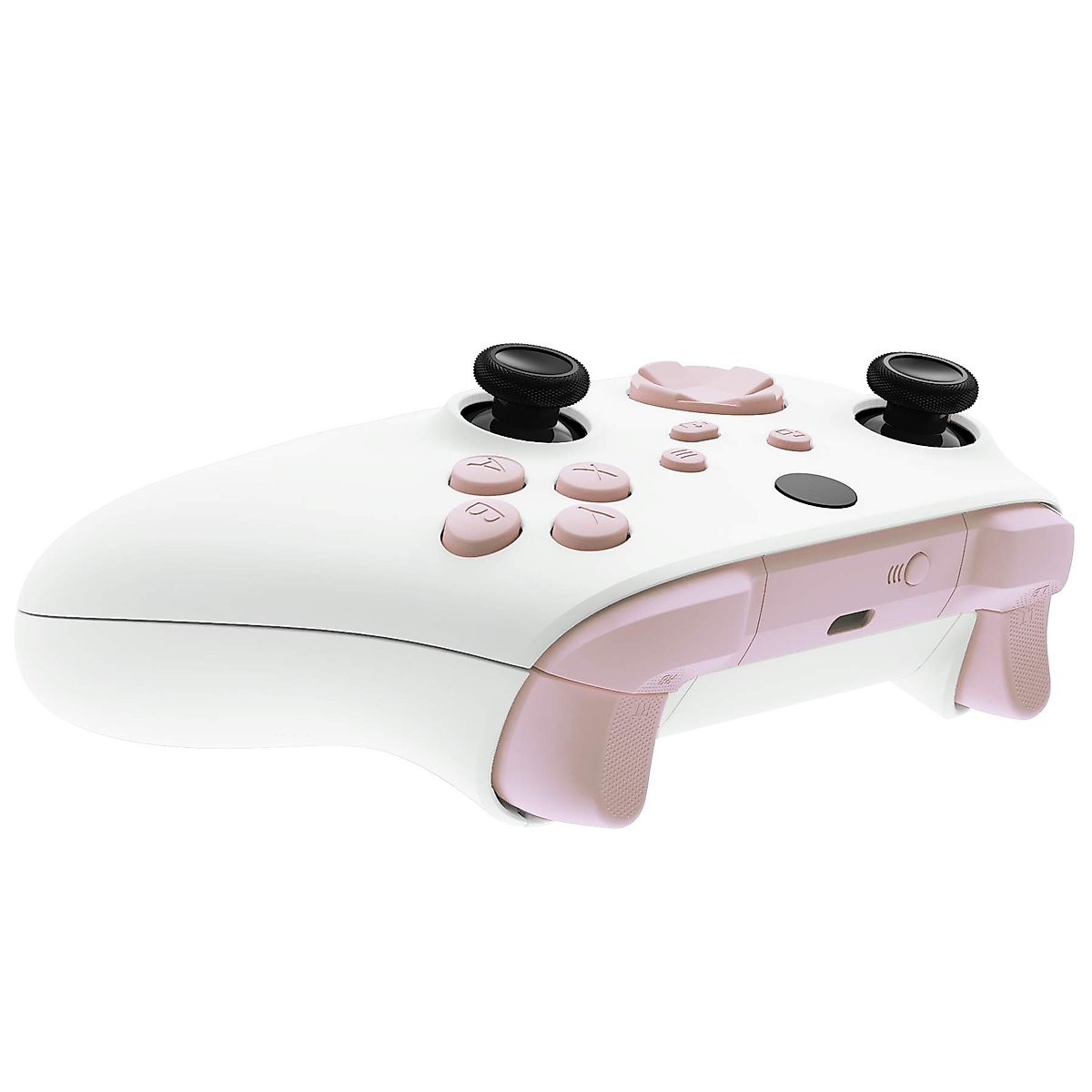 eXtremeRate Replacement Buttons for Xbox Series X & S Controller, Cherry Blossoms Pink Custom Repair Kit Bumpers Trigers Dpad ABXY Start Back Sync Share Keys Parts for Xbox Core Wireless Controller