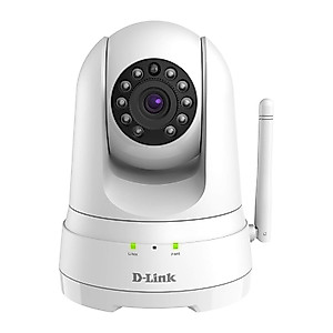 D-Link Indoor Full HD WiFi Security Camera, 2 Way Audio, Pan Tilt Zoom 1080P, Motion Detection, Night Vision, MicroSD & Cloud Recording, Works with Alexa and Google Assistant (DCS-8525LH-US) (Renewed)
