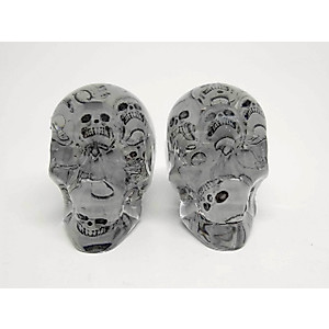 Glow in the Dark Skull Cabinet Knobs Gothic Halloween Metal Rock Witchy Handles Drawer Occult Grunge Skeleton Spooky Pirate Halloween Pulls