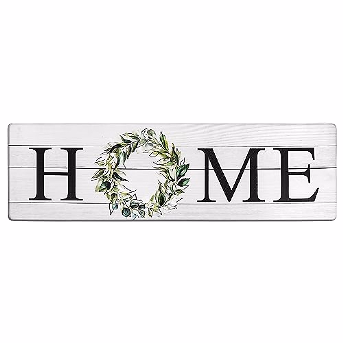 KIMODE Farmhouse Kitchen Runner Rug,17.3" x 59" Anti Fatigue Kitchen Mats for Floor Cushioned,Non-Skid Waterproof Comfort Thick Kitchen Floor Standing Mat for Front Sink,Laundry Room,Home