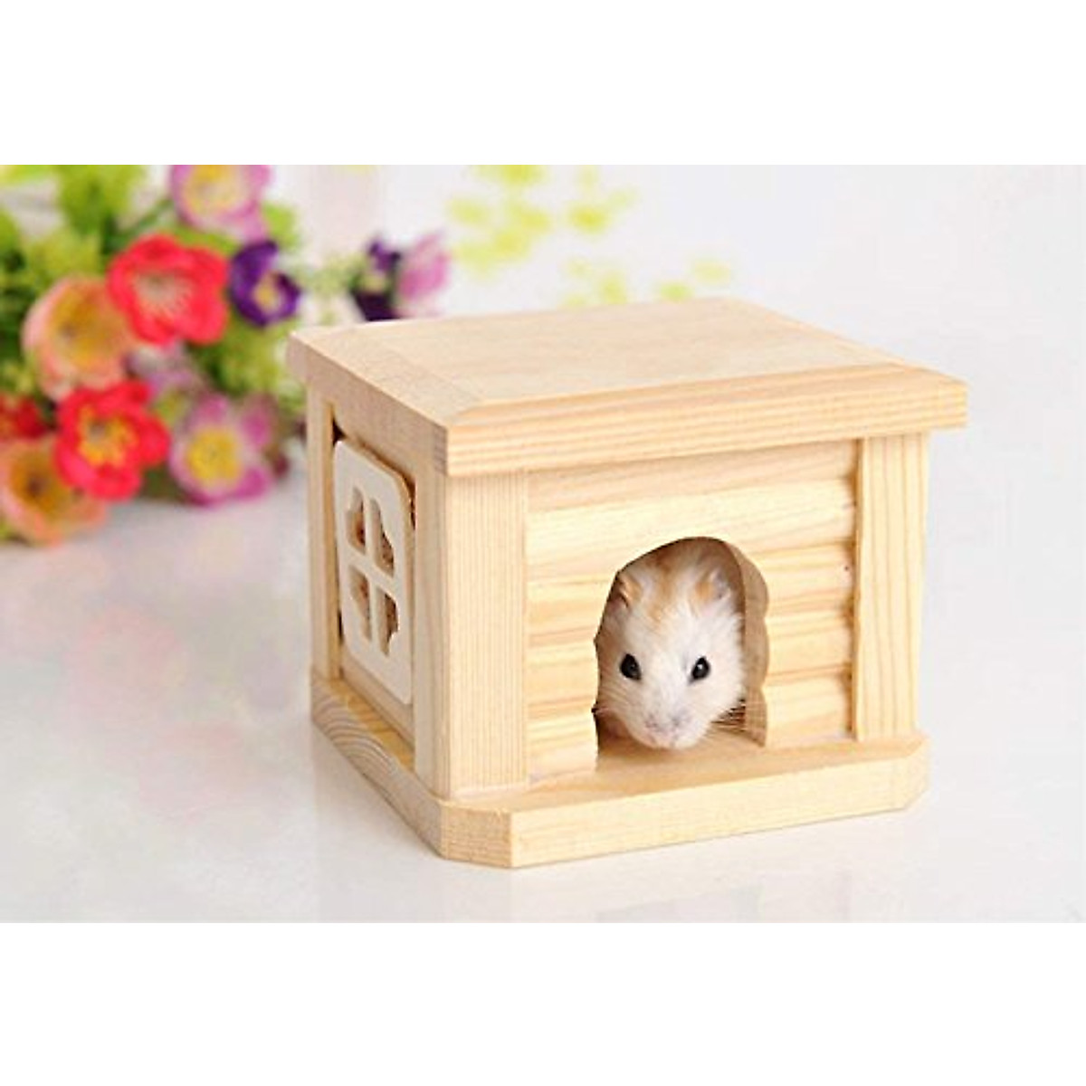 Litewoo Hamster Hideout Chewable Toys Wooden Accessories—— Hut