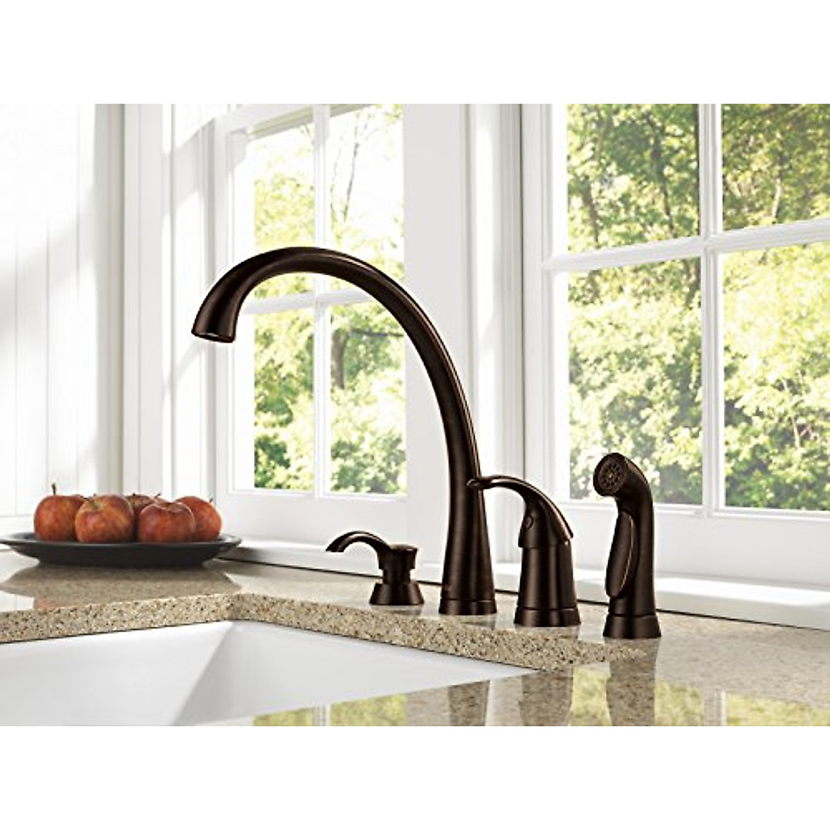 Delta Faucet Pilar Kitchen Soap Dispenser for Kitchen Sinks, Venetian Bronze RP50781RB