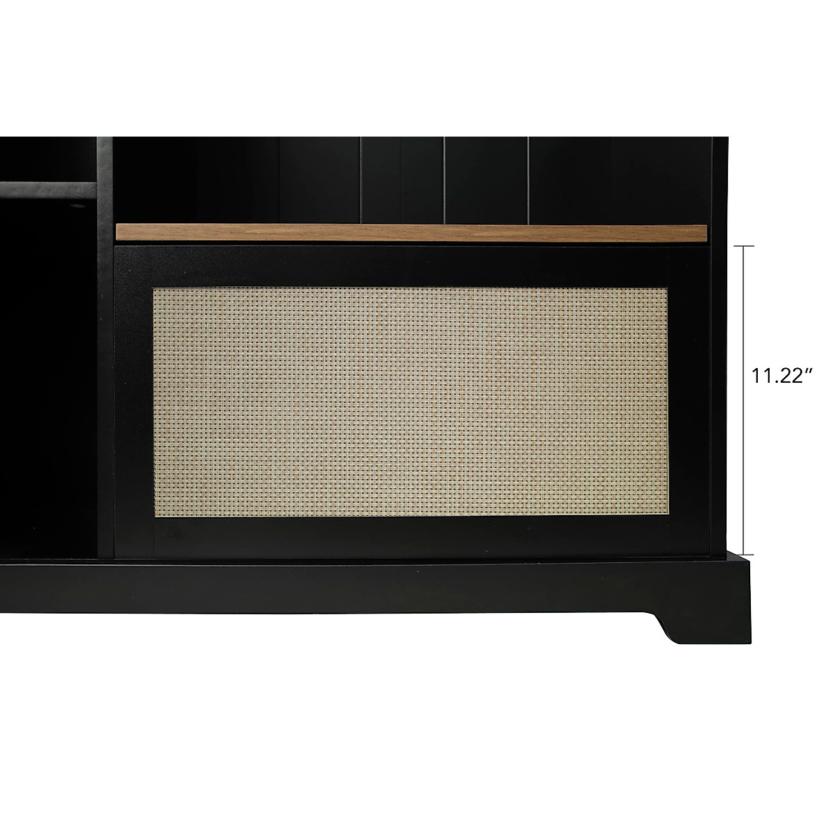 SPOFLYINN 0717-B0CRKLBTS6 Door Closet, One Size, Black as Shown