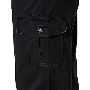 Lee Women's Relaxed Fit Austyn Knit Waist Cargo Capri Pant, Black, 12