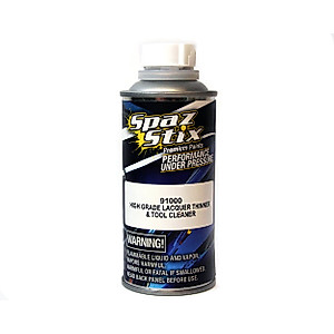 Spaz Stix High Grade Lacquer Thinner and Tool Cleaner, 6-Ounce