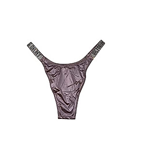 Victoria's Secret Very Sexy Rhinestones Bombshell Shine Strap Brazilian Panty Color Purple Size Medium New