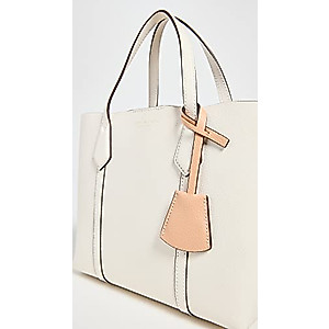 Tory Burch Women's Small Perry Triple Compartment Tote, New Ivory, Off White, One Size