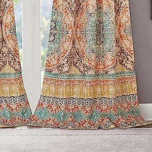 Barefoot Bungalow Olympia Curtain Panel Pair,Multi Color,GL-1706CWP
